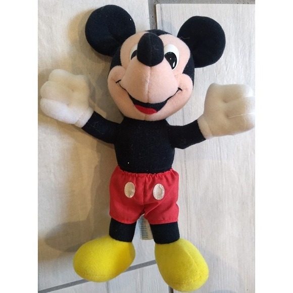 Playskool | Toys | Vintage Mickey Mouse Playskool Plush Stuffed 6 Soft ...